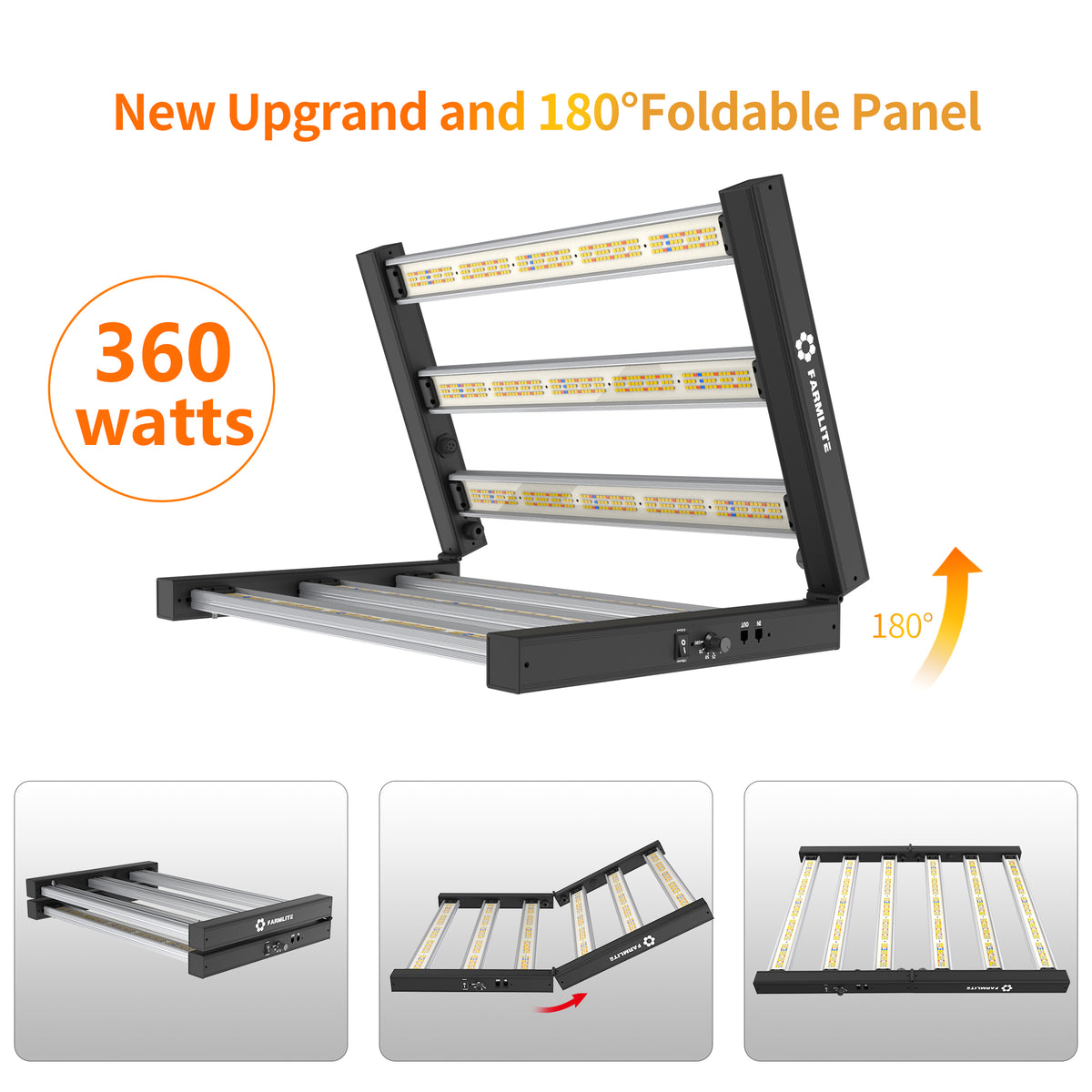 Grow Light FARMLITE Grow Lights for Indoor Plants 360Watts Full Spectr ...